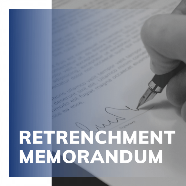 Retrenchment Memorandum - SHALAW Legal Solutions (Pty) Ltd